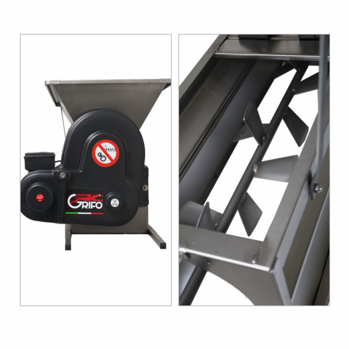 Grifo DMCI Stainless Steel Grape Stemming and Grape Bursting Machine ...