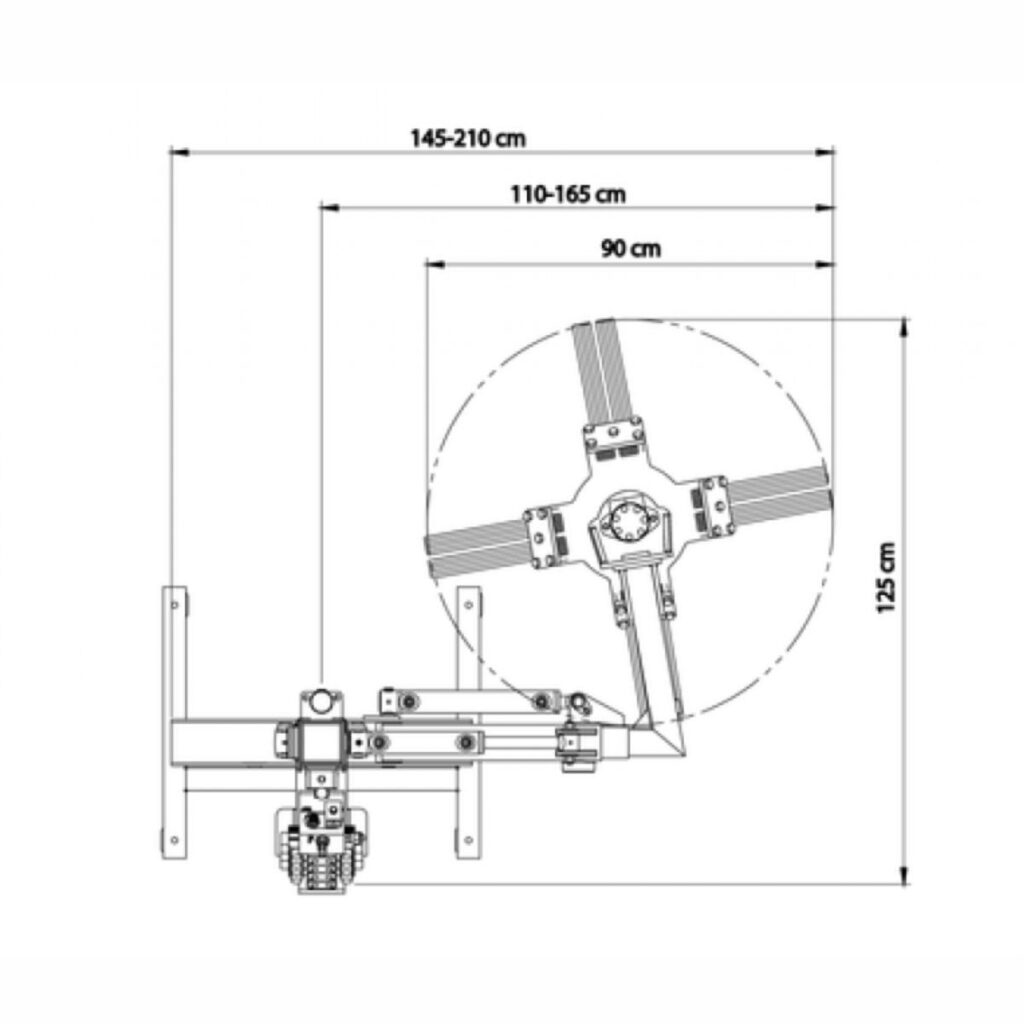 Kadıoğlu KDT110 - Tractor Front Single Side Branch Sweeper - Kadıoğlu ...