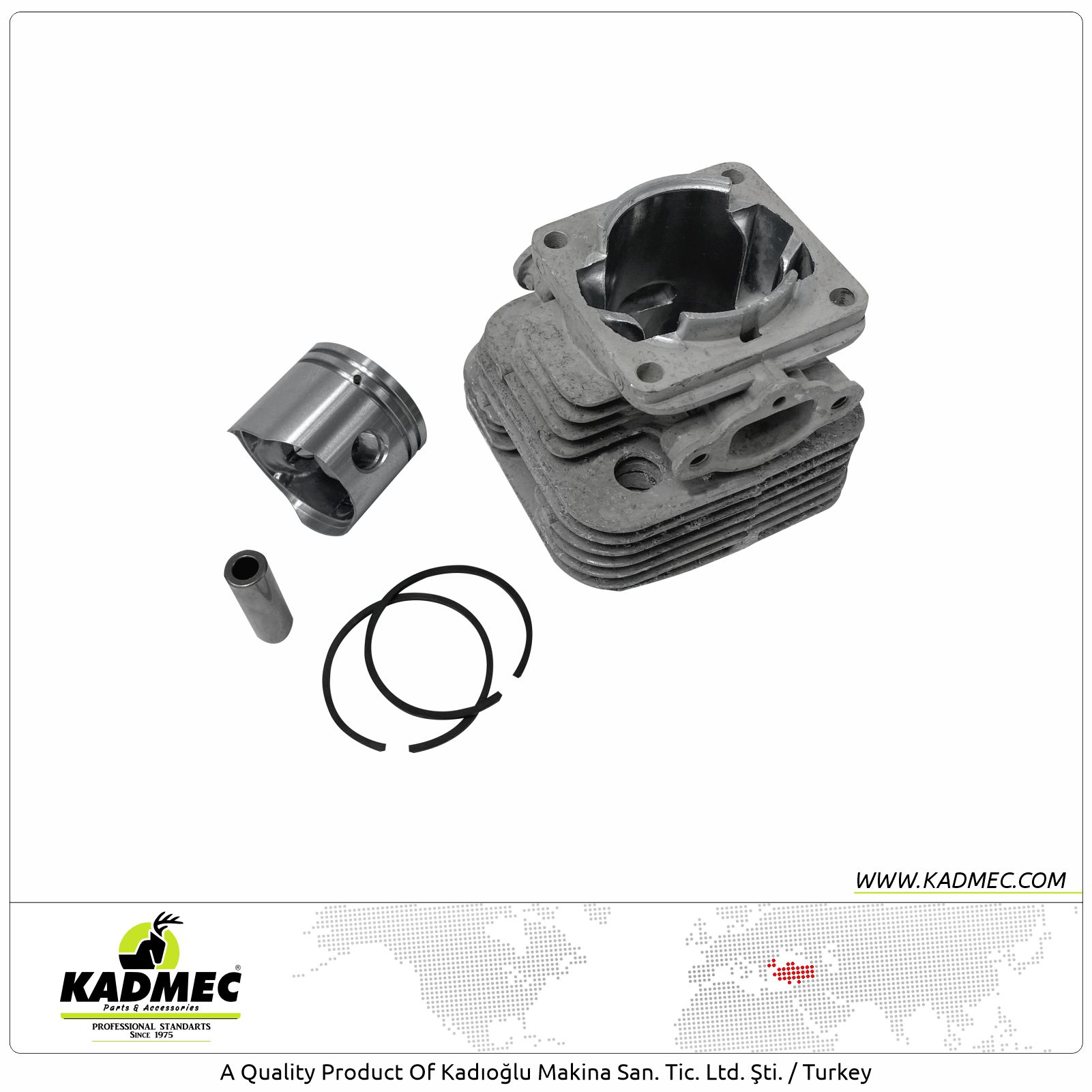 Cylinder + Piston Set Sparta - Kadıoğlu Nutmec Walnut Equipments & More